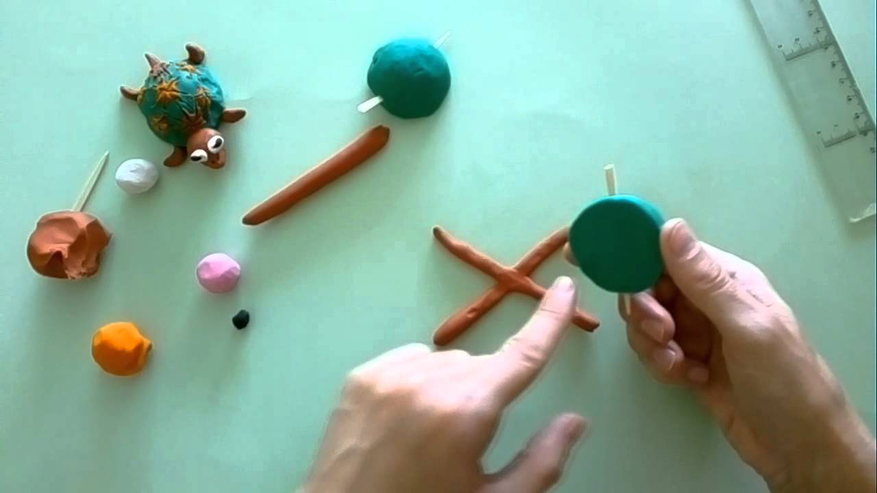 Tortuga de plastilina para niños - YouTube