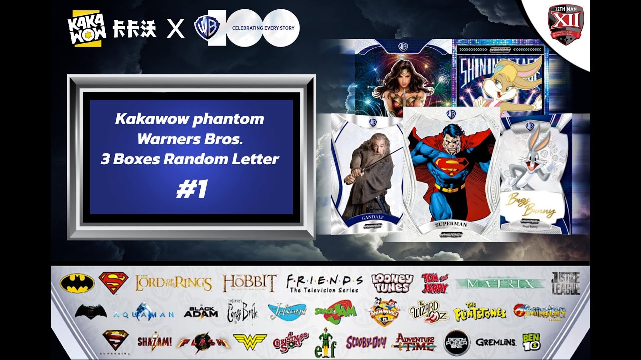 Kakawow 2024 Phantom Warner Bros 3 Boxes Random #1 - YouTube
