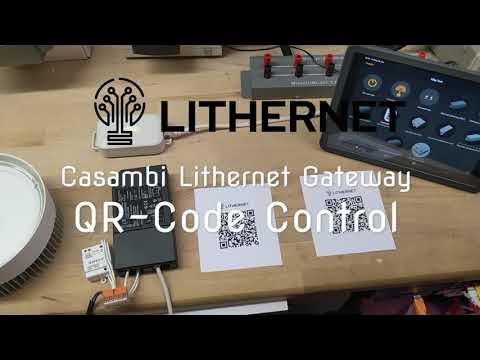 Lithernet Casambi Gateway - QR-Code Control - YouTube