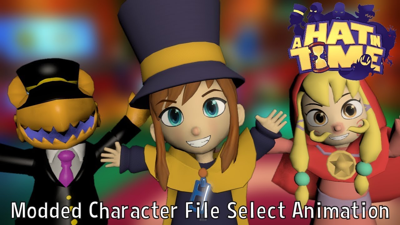 A Hat in Time - All Modded Characters File Select Animation - YouTube