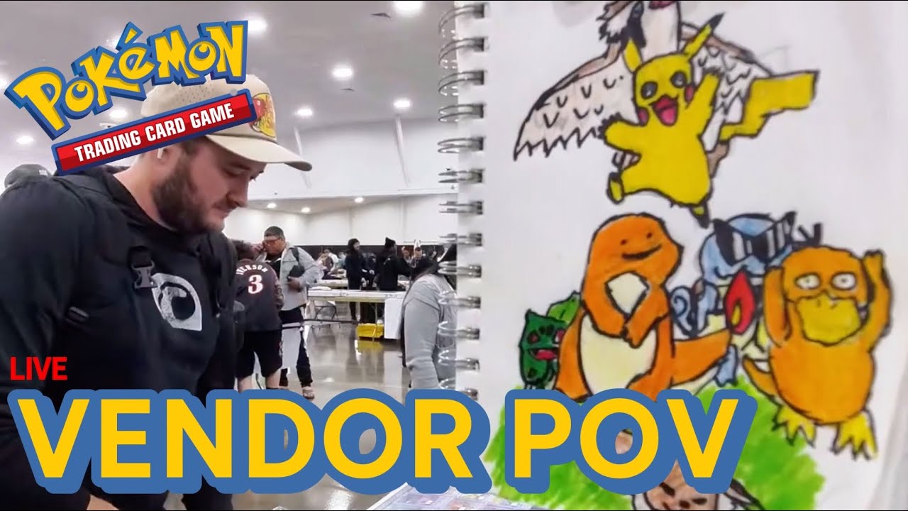 Live Pokémon Vendor POV | Tampa Collectors Expo Day 1 - YouTube