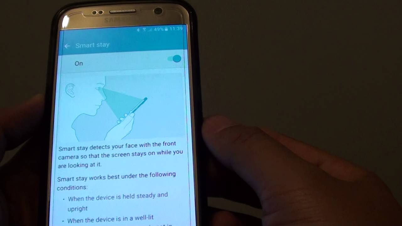 Samsung Galaxy S7: How to Enable / Disable Smart Stay - YouTube