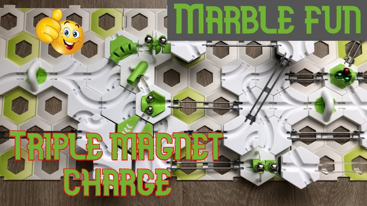 Triple magnet charge - Gravitrax | Marble Fun (A charged experience ...