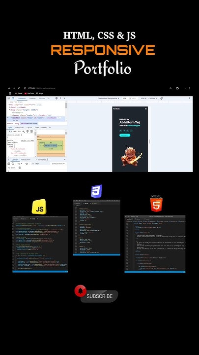 Responsive Portfolio Webdesign Responsivewebdesign Webdevelopment Html Css Javascript