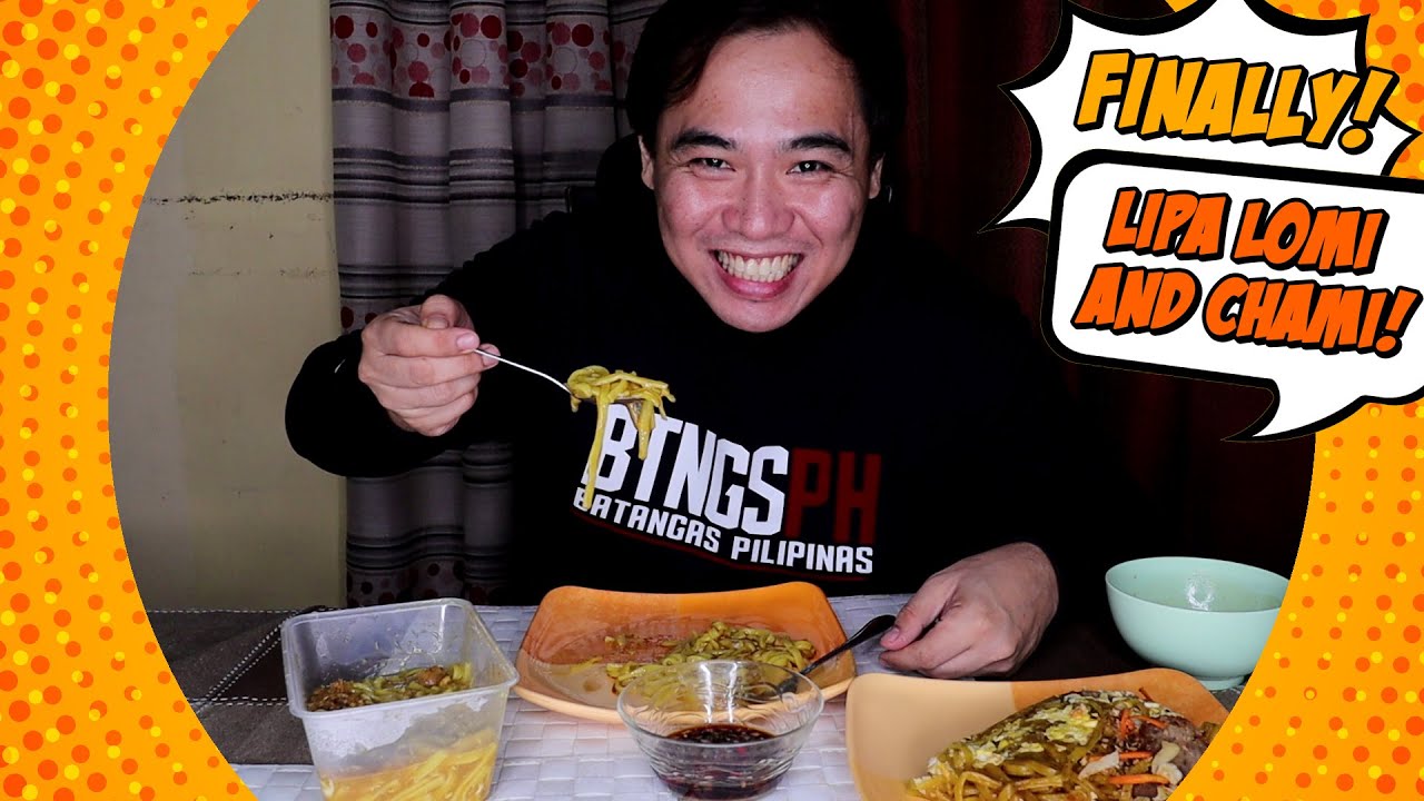 LOMING BATANGAS MUKBANG: Lomi Batangas and Chami Tamis Anghang! - YouTube