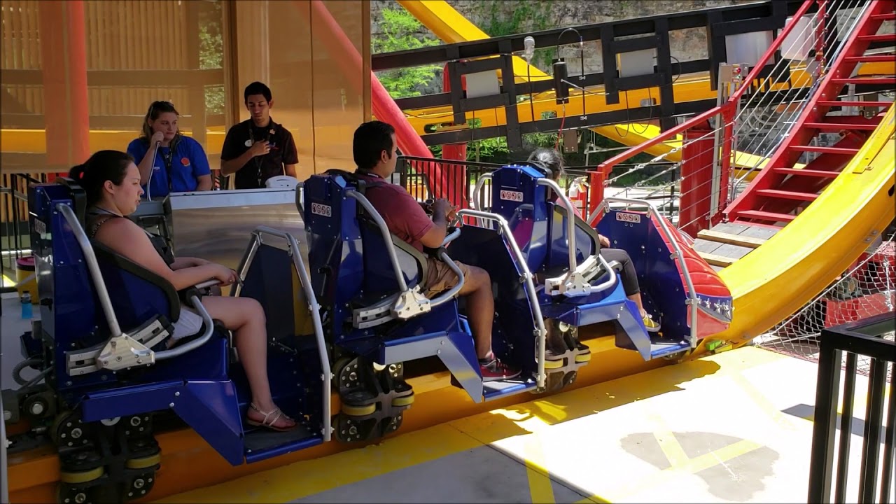 Wonder Woman: Golden Lasso Coaster - Off Ride footage - YouTube