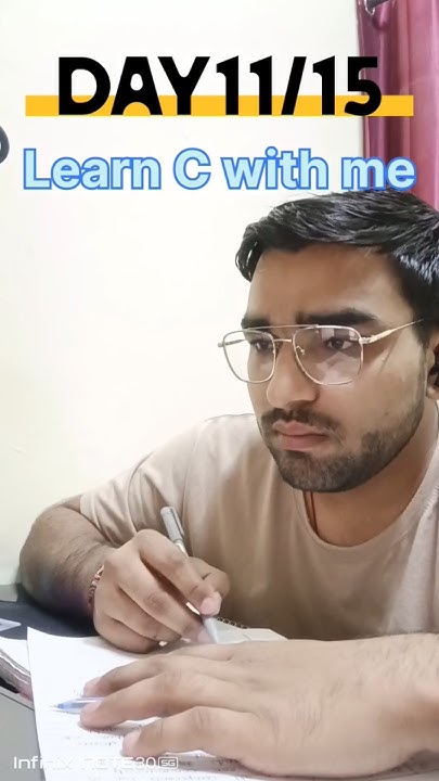 Day 11/15 Learning C Programming in college fresher #engineering #study #college #cu #iitian # ...