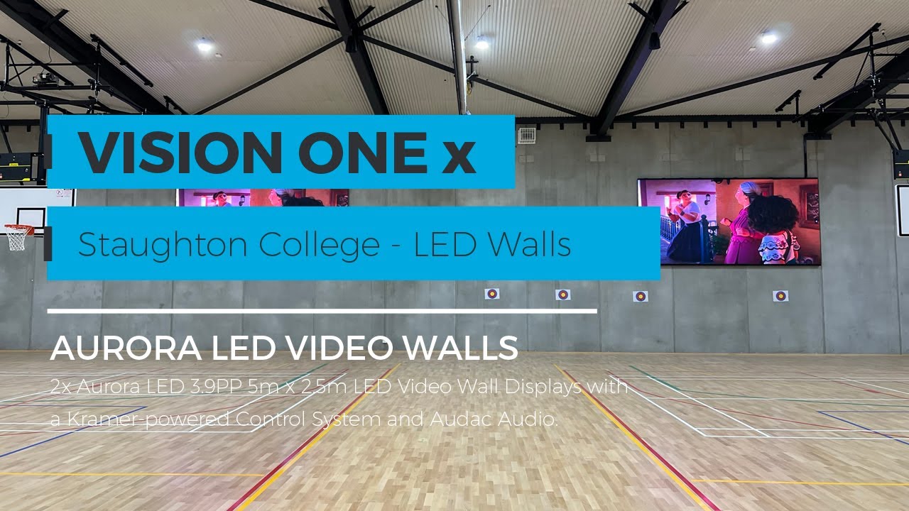 Staughton College - Aurora LED Video Walls by Vision One - YouTube