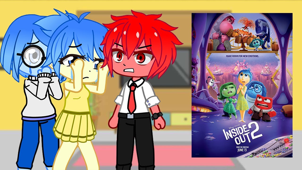 Inside Out 2 Emotions React To Riley Edits!😨😲 | Inside Out 2 | Gacha ...