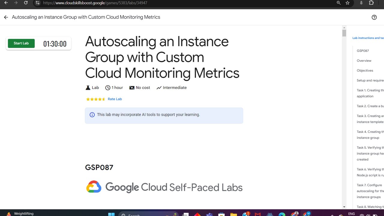 Autoscaling an Instance Group with Custom Cloud Monitoring Metrics || Base Camp lab - YouTube