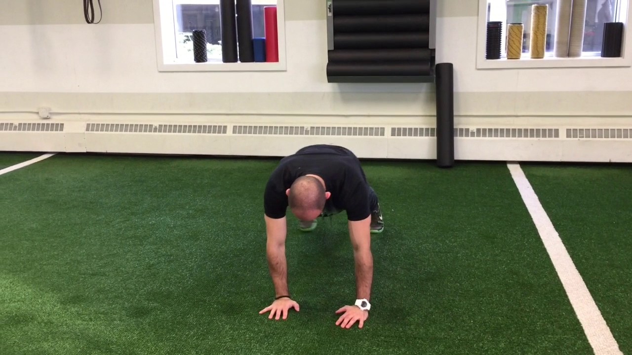 Push Up Position Crossover Lateral Crawl - YouTube