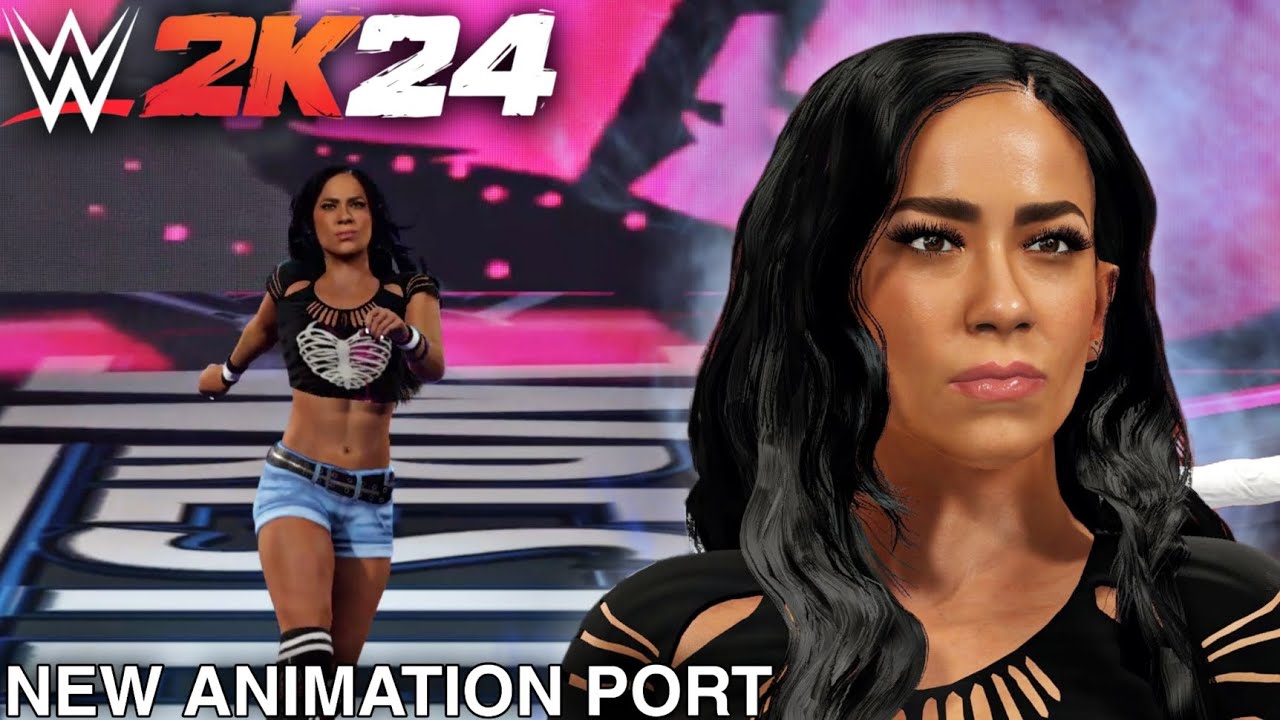 AJ Lee Ported WWE 2K15 Entrance Animation in WWE 2K23 | New WWE 2K24 ...