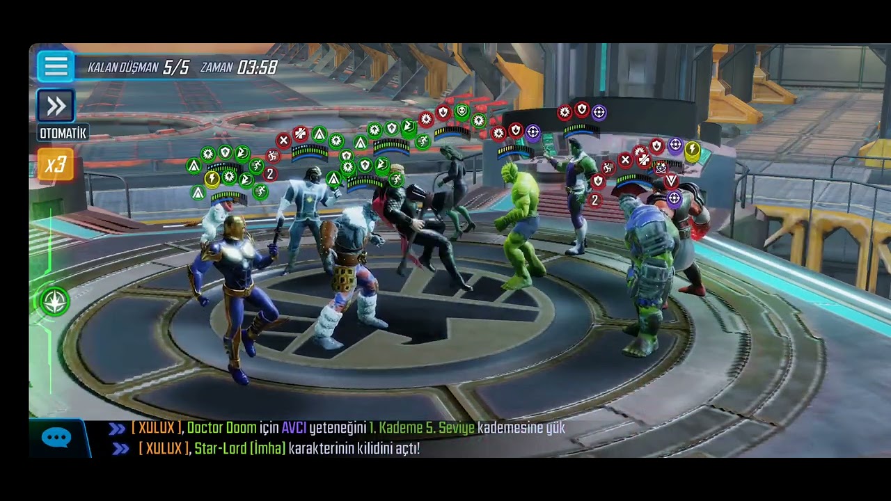 War Gamma Counter - 1 Shot 1.2M Punchup (800kvs2M) - RH Behind Hulk - Knowhere - Marvel Strike ...