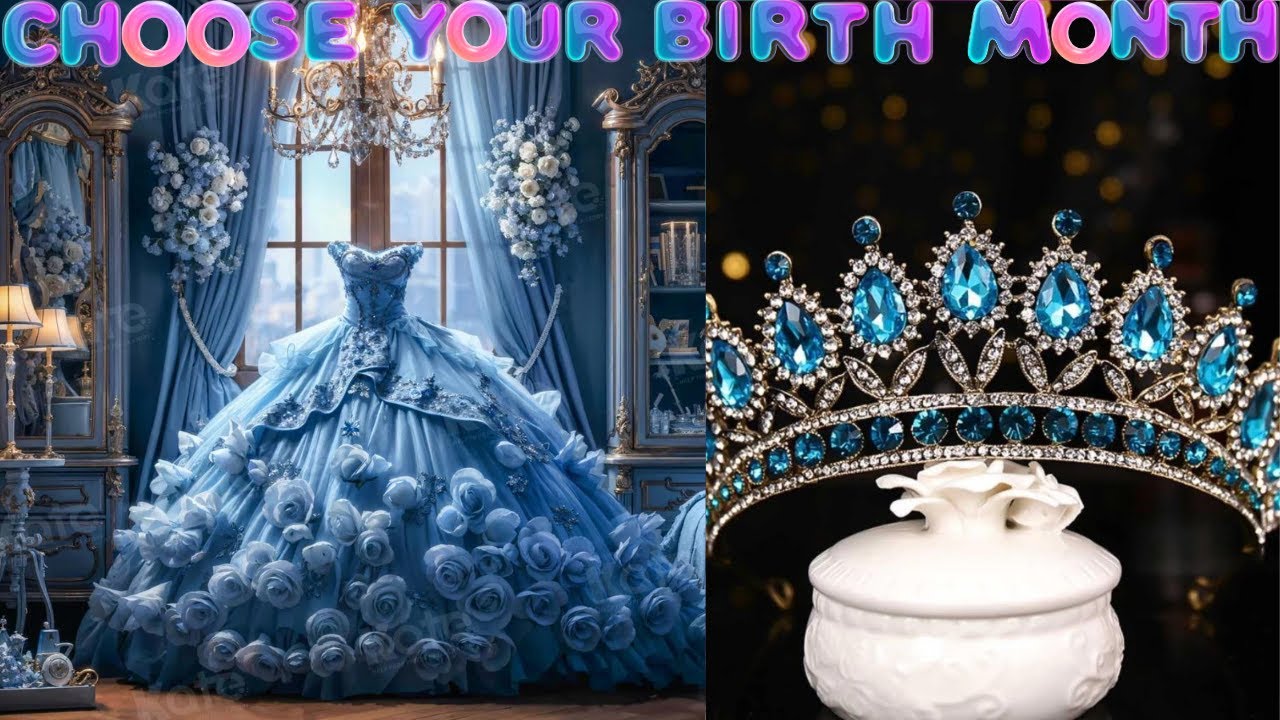 CHOOSE YOUR BIRTH MONTH 🎂🎁 AND SEE YOUR BEAUTIFUL GOWN 👗AND MATCHING ...