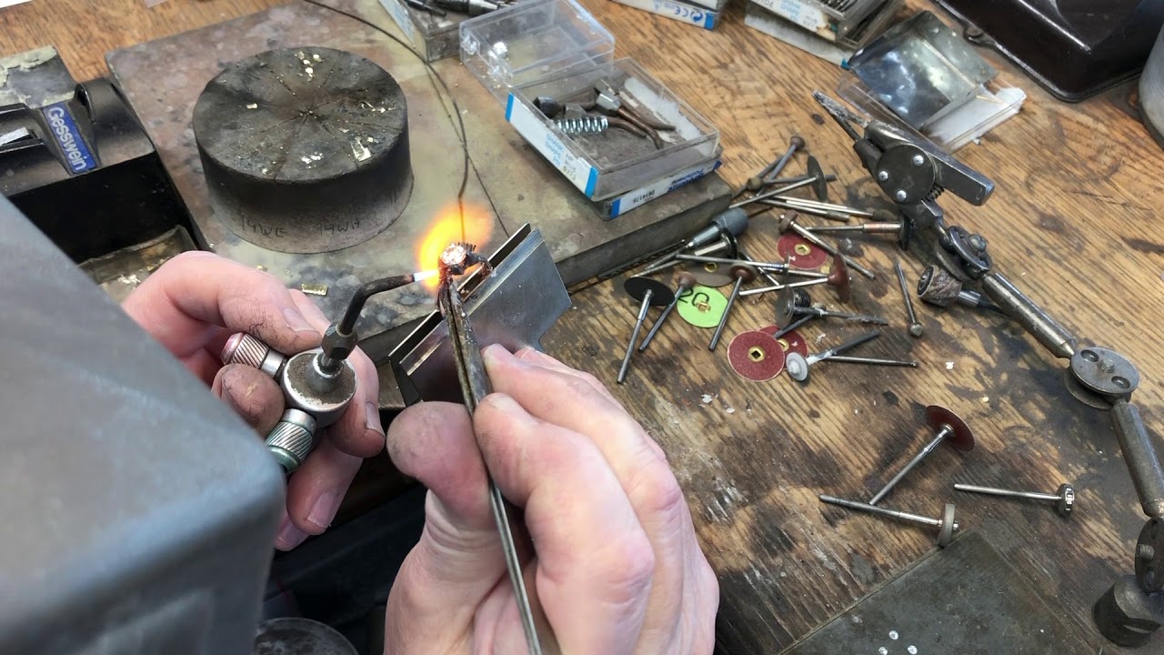 Jewelry Repair Basics: How to Solder Heads onto a Ring - YouTube