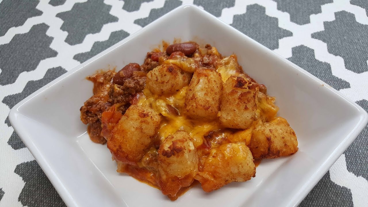 Chili & Cheese Tater Tot Casserole - YouTube