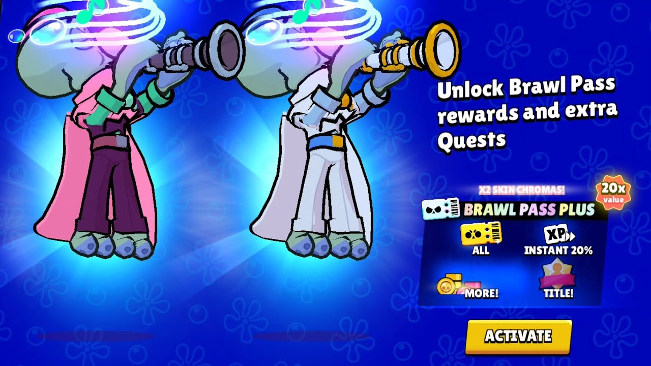 Spongebob Pass Plus Unlnocked-Brawl Stars #brawlstars #video - YouTube