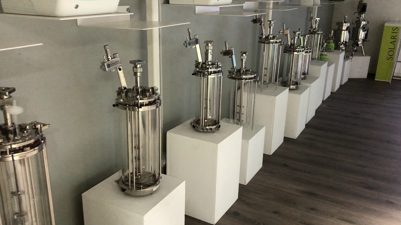 Solaris Biotech - Full array of PCS and glass bioreactors - YouTube