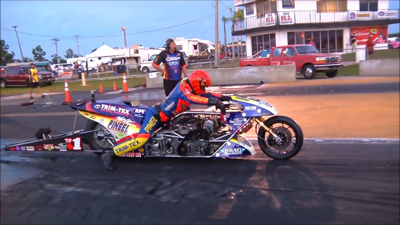 Spiderman drag bike - YouTube