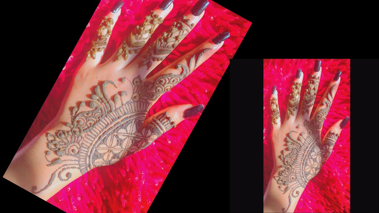 Very easy criss cross mehndi design for back hand || Henna Fashion ...