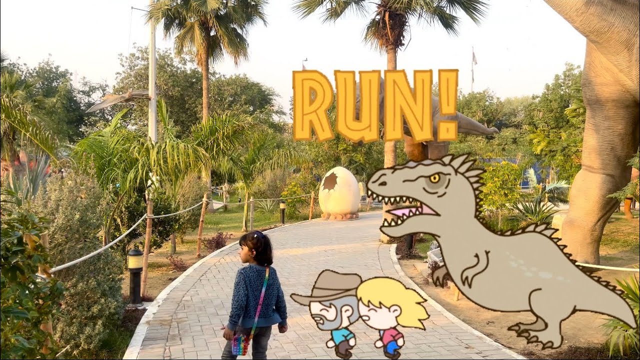 Walk in the dinosaur park l Dinosaur adventures@rozzsworld4169 - YouTube