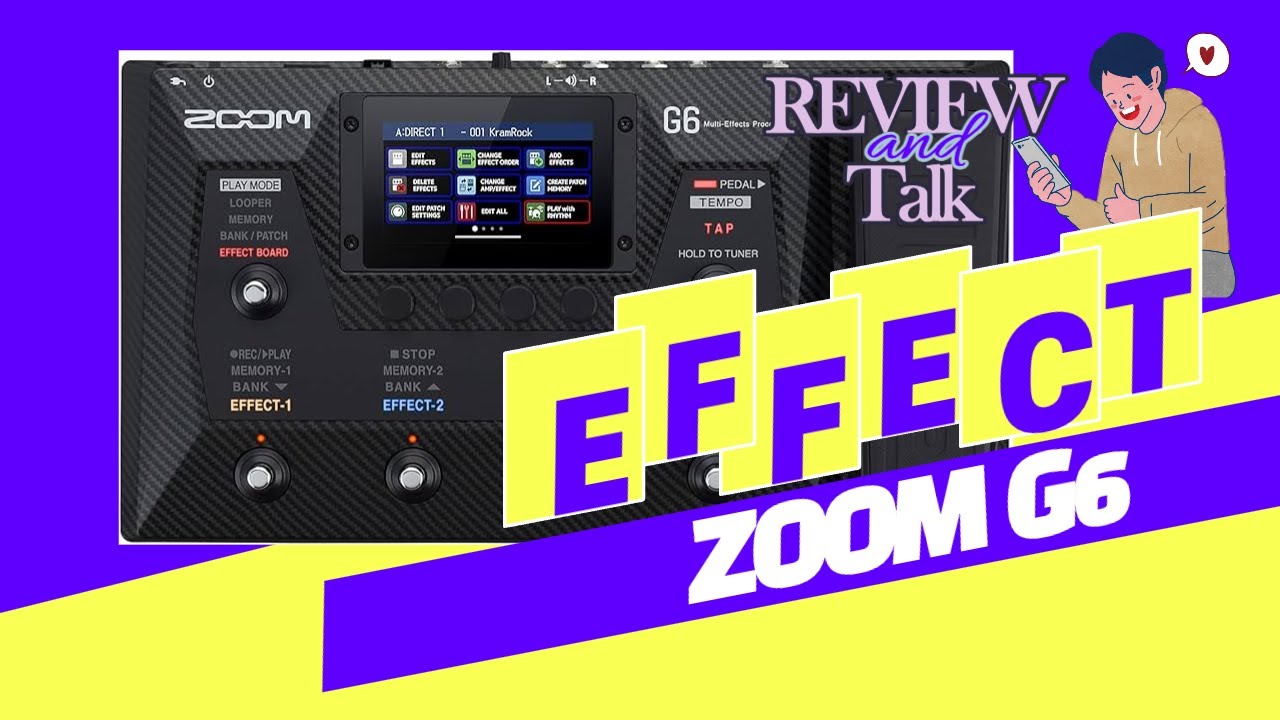 BOSS와 함께 일제이펙터의 기둥 "ZOOM G6" (ENG/JPN/SUB) - YouTube