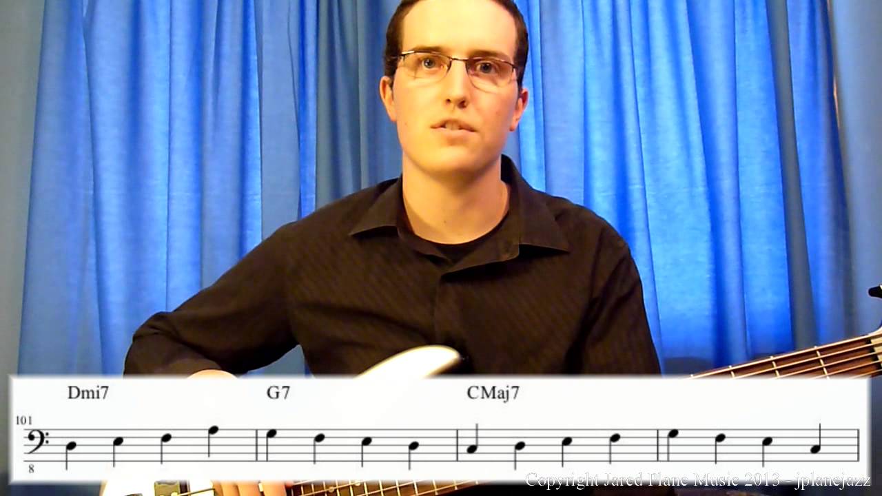How to Play Walking Bass Lines - Jazz Bass Lesson - Part 3 - YouTube