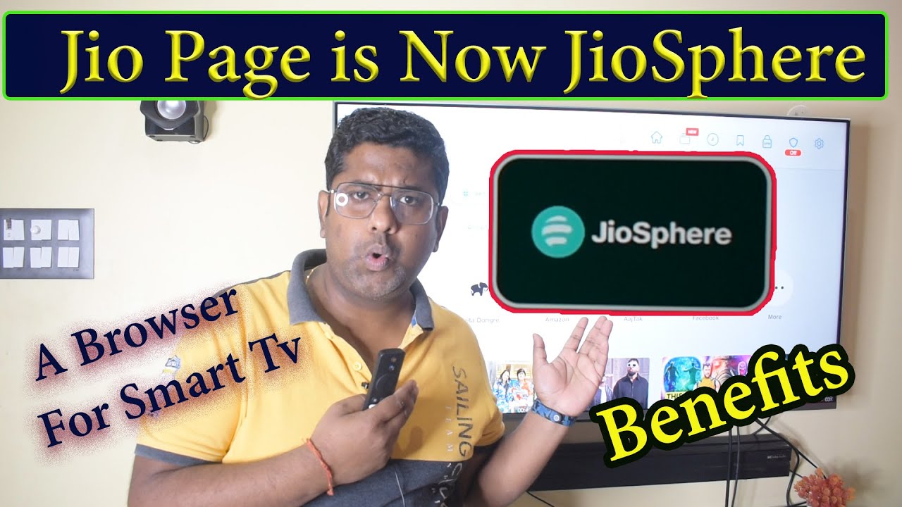 Jio Page is Now Jiosphere | A Browser For Smart Tv | Web Browser - YouTube