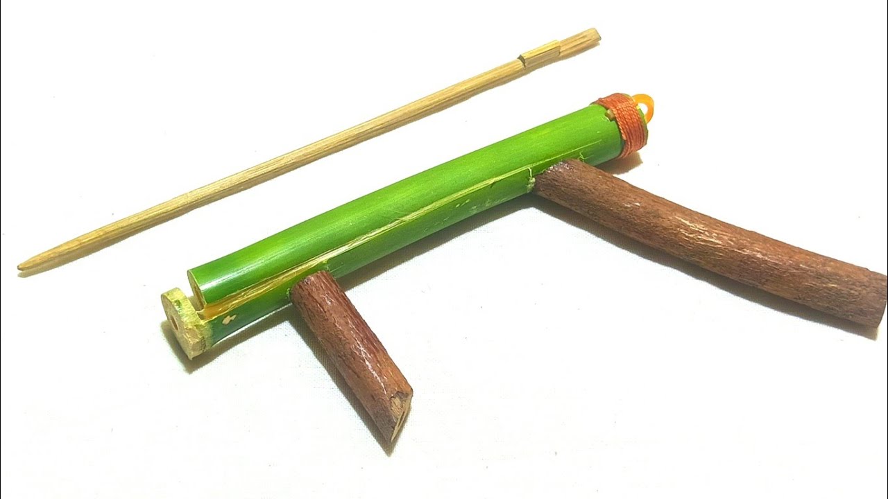 New slingshot design, how to make a bamboo slingshot - YouTube