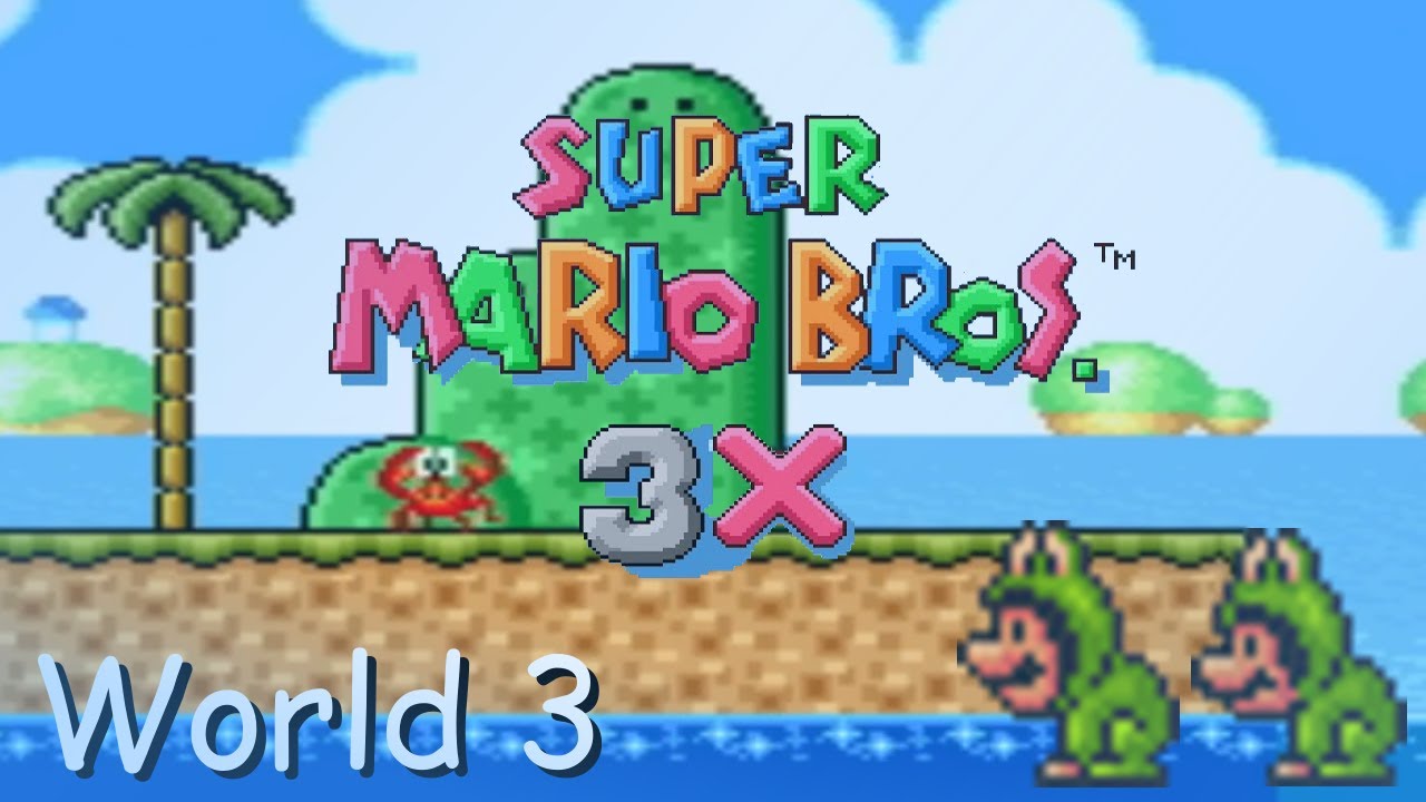 Walkthrough (SMW Hack) Super Mario Bros 3X - World 3. - YouTube