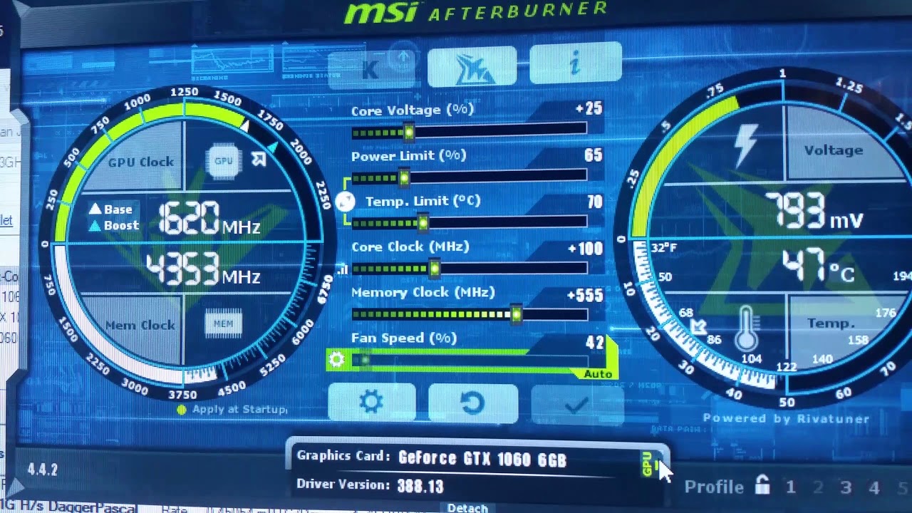 Undervolt overclock gtx 1060 - YouTube