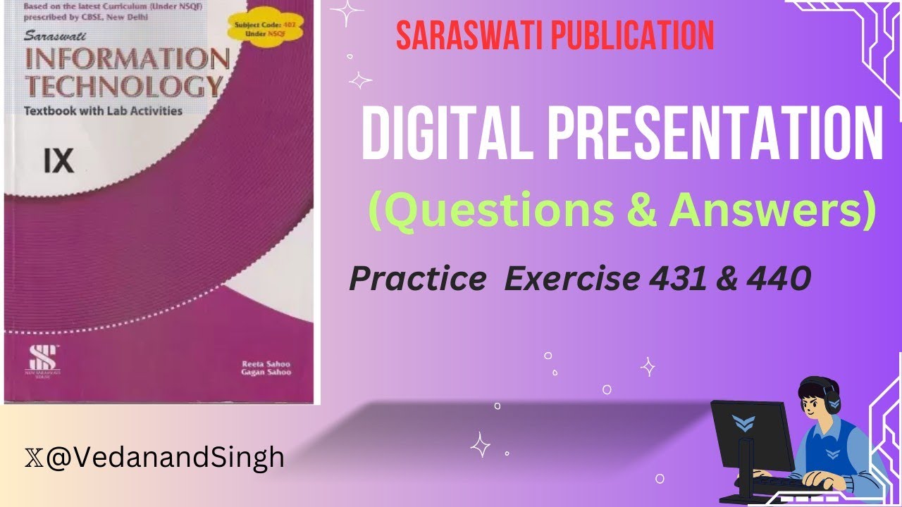 Digital presentation class 9 || PRACTICE EXERCISE 431-440 - YouTube