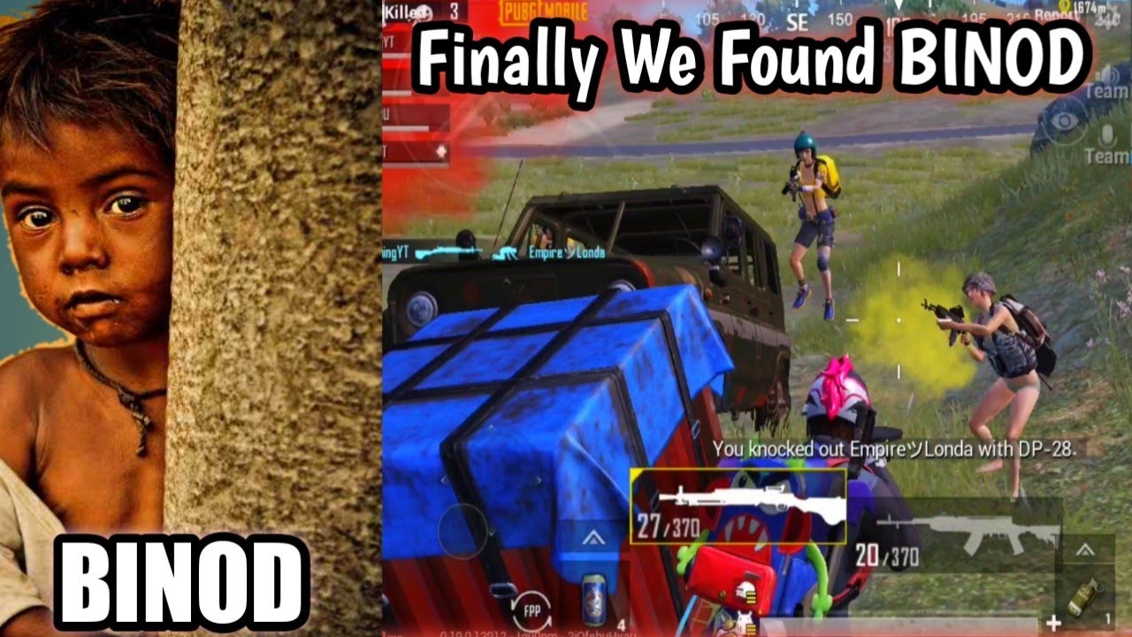 Pubg Mobile Montage By BINOD | Finally We Found BINOD In Pubg Mobile - YouTube