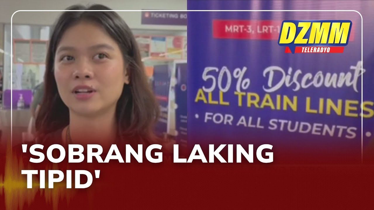 50% train fare discount big help: students | DZMM Teleradyo (20 June ...