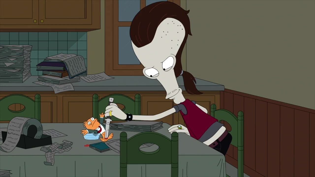 American Dad - Klaus does Roger's taxes - YouTube
