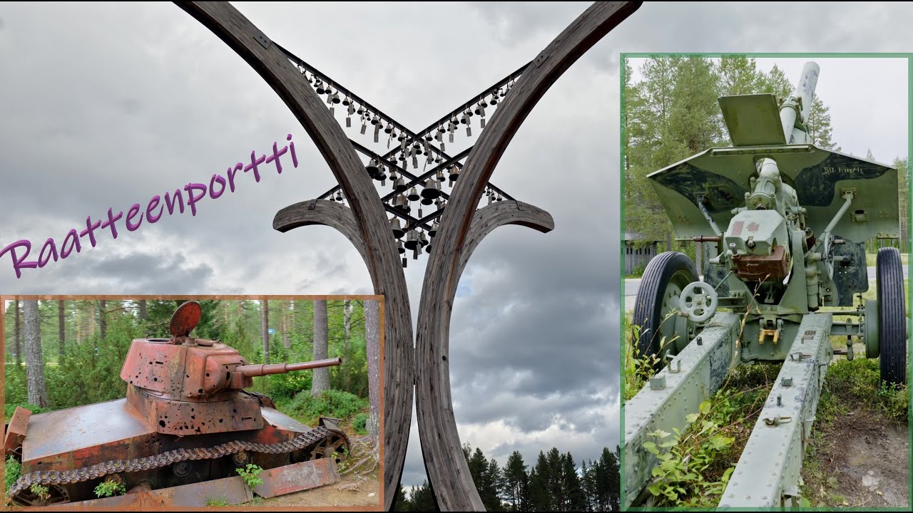 Raatteenportti the gateway to Raatteentie road in Suomusalmi, Finland ...