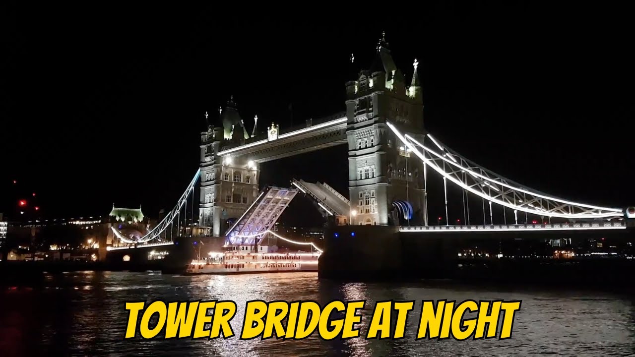 London's Tower Bridge opening at night - YouTube