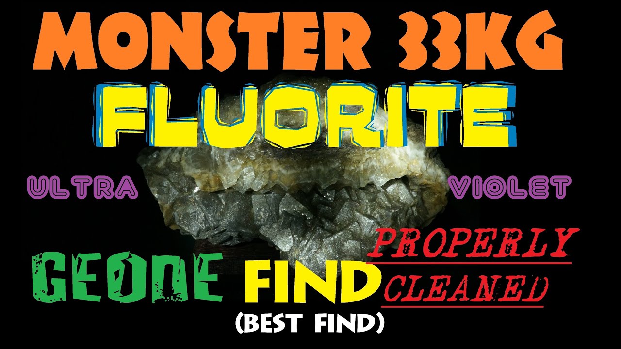 MONSTER UV Fluorite Best Find And How I Properly Cleaned It - YouTube