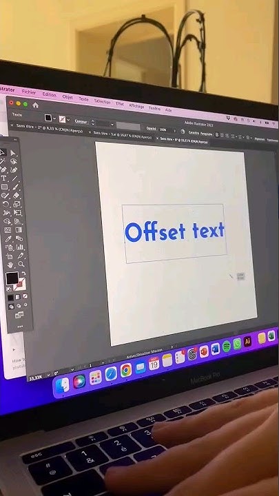 How to offset text on Illustrator 🚀 - YouTube