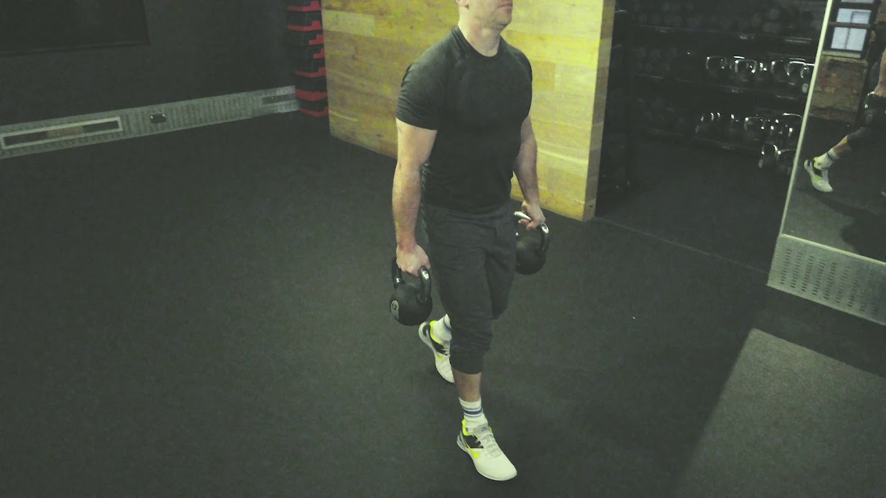 Kettlebell Farmers Walk - YouTube