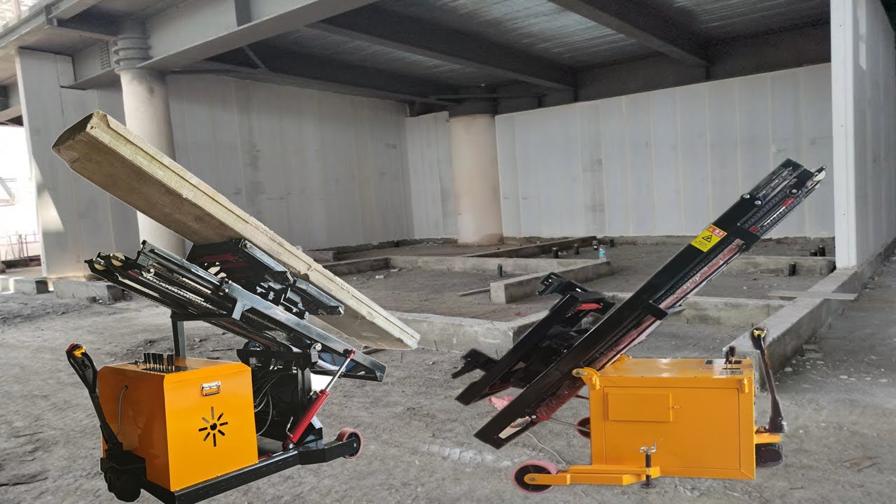 Hydraulic wall panel installation machine WZY-3 demonstration operation ...