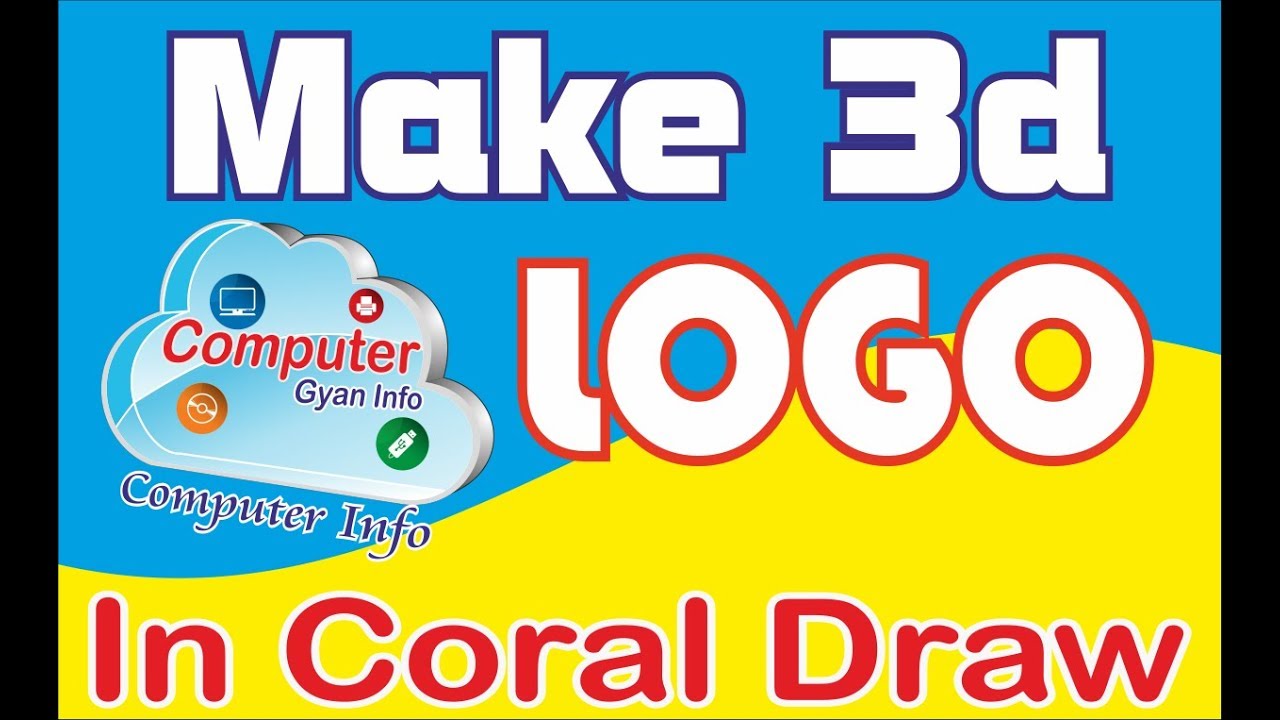 DESIGN 3D CLOUD LOGO || Computer Gyan Info || computergyan - YouTube