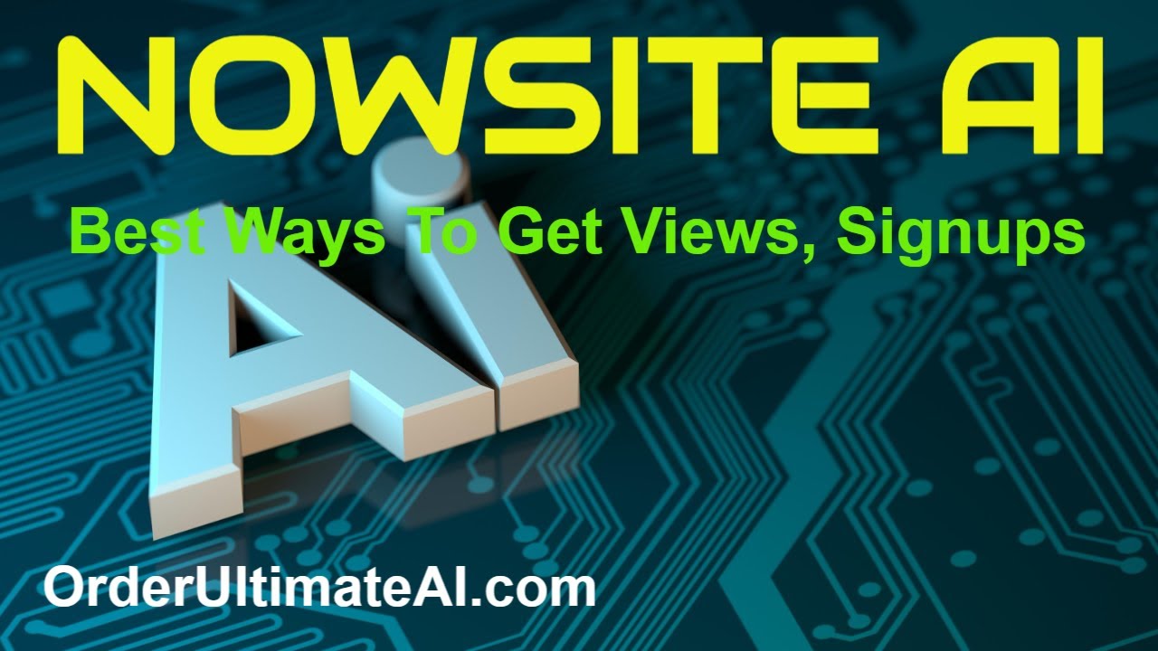 NOWSITE AI: How-To Training, Live Q&A, Get View, Likes, Leads - YouTube