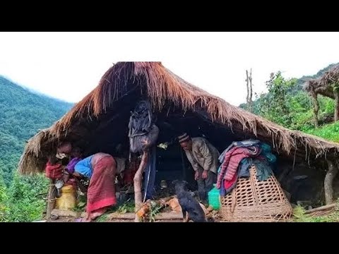 himalay village life in nepali during of the hard work in nepal - YouTube