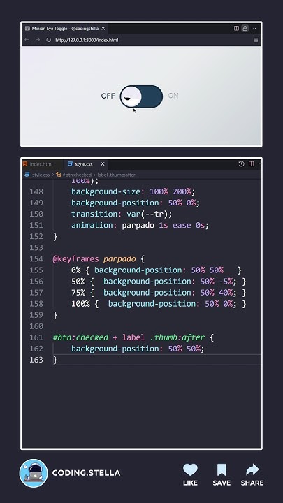 Css Minions Eye Toogle 👁 Coding Websitedevelopment Csscheckbox Css Webdev Youtube