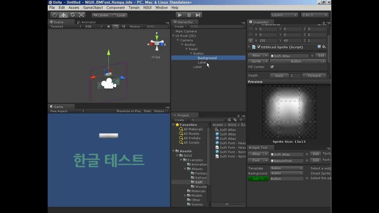 Bitmap Font Generator Bmfont Demo Unity3d Ngui 2 Youtube
