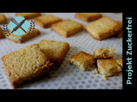 Zuckerfreie Kekse mit Haferkleie und glutenfreiem Mehl # ...