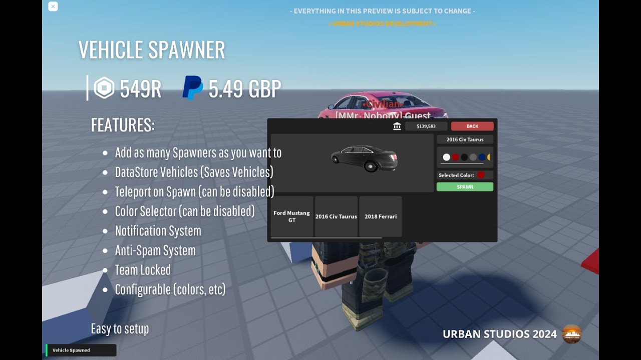 Vehicle Spawner V1 Showcase [OLD] - YouTube