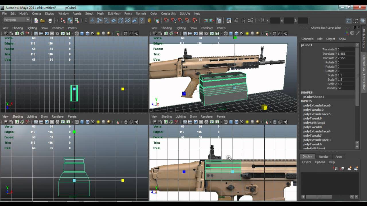 Autodesk Maya: Scar-L High Poly Modelling Tutorial [Part 1] - YouTube