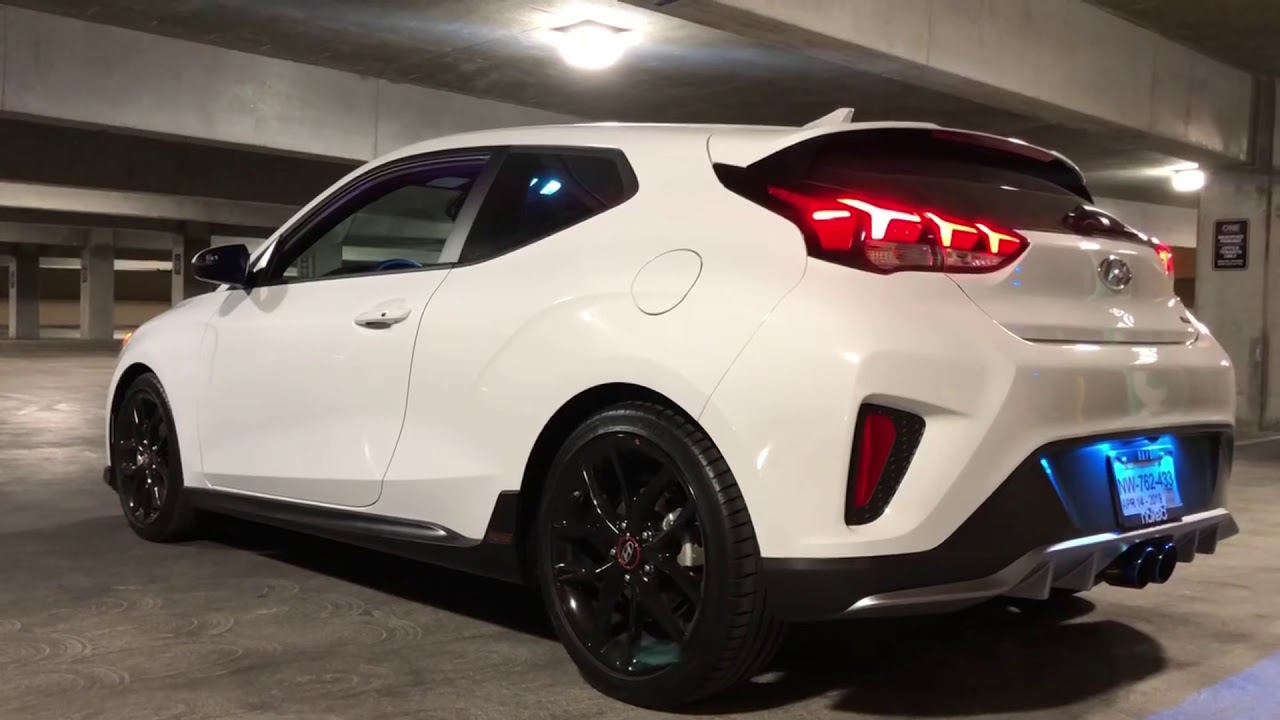 2019 Veloster Turbo custom exhaust - YouTube